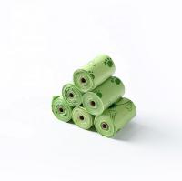 China Plastic Cornstarch Compostable Polybags Biodegradable Poop Bags For Small Dogs for sale