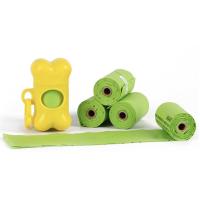China Aisunbio Household Large Biodegradable Dog Poop Bags With Handles for sale