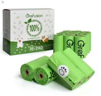 China 15 Micron Heat Sealing Compostable Dog Poop Bag TUV Certified for sale
