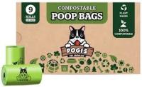 China Sustainable Certified Compostable Dog Poop Bags Biodegradable Poly Bags OEM 15Micron for sale