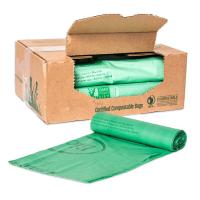 China Organic Compostable Bin Liners Corn Starch Bags In Bulk ODM for sale