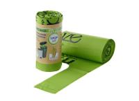 China Rubbish Compostable Plastic Trash Bags 13 Gallon Green White Plastic for sale