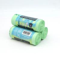 China AISUN Green Compostable Bin Liners Garbage Packaging Bags for sale