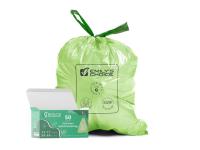China ASTMD6400 Certified Compostable Bin Liners Bags For Garbage 8L 10L 15L for sale