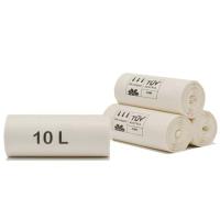 China 100% Biodegradable Dustbin Bags Compostable Trash Liners PLA PBAT for sale