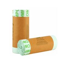 China 100% Biodegradable Dustbin Bags Compostable Trash Liners PLA PBAT for sale