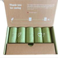 China Environmentally Friendly Biodegradable Garbage Bag For Pet Waste Poo Corn Starch for sale