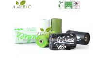 China Environmentally Friendly Biodegradable Garbage Bag For Pet Waste Poo Corn Starch for sale