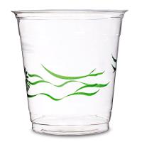 China Disposable Biodegradable PLA Cups With Lid For Ice Juice Cold Drinking 24oz for sale