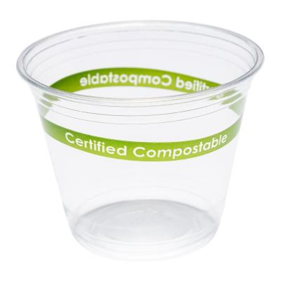 China Bulk Clear Biodegradable PLA Cups For Espresso Coffee Customized for sale