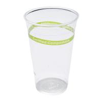 China PLA Compostable Biodegradable Plastic Cups 12 Oz For Cold Drink for sale
