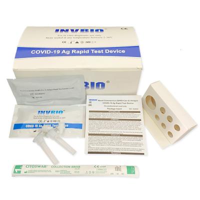 China INVBIO COVID-19 Antigen Self Test Kit Nasal Swab Rapid Home Test 15min 25pcs for sale