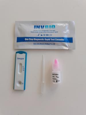 China CE Medical Diagnostic Dengue Fever IgG IgM Rapid Test Kit Cassette Blood Serum Plasma 10-15 Min for sale