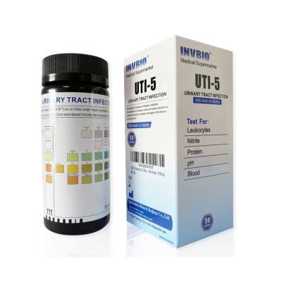 China INVBIO Urinalysis Test Strips 50 Pack UTI Test Kit for Women Men Home Use Leukocytes Nitrite pH for sale