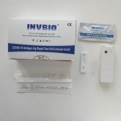 China FSC CE Certified COVID-19 Antigen Nasal Swab Rapid Test Kit 25 Tests 95.6% Sensitivity for sale