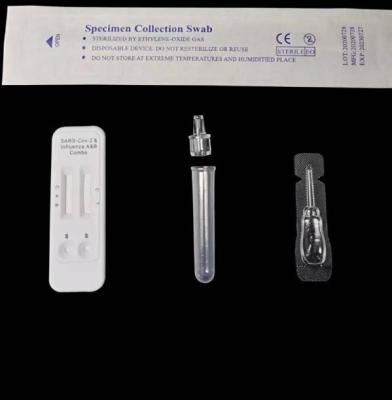 China OEM Influenza A/B and Covid 19 Combo Rapid Test Kit 99.99% Accuracy 15-20min for sale