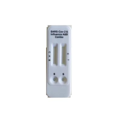 China SARS-CoV-2 Influenza A B Combo Rapid Test Cassette Swab 25 Tests CE FSC for sale