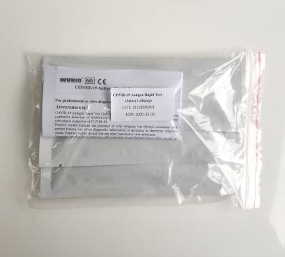 China CE Certified COVID-19 Antigen Saliva Self Test Lollipop 20 Tests per Box for sale