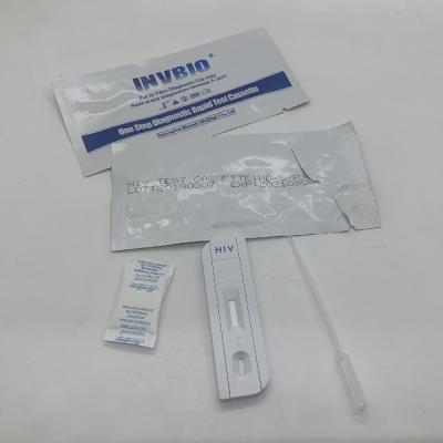 China INVBIO HIV 1/2 Antibody Rapid Test Kit Whole Blood Serum Plasma 25 Tests Box ISO 13485 for sale
