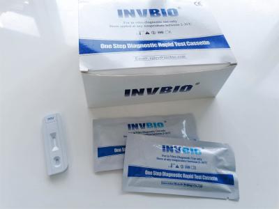 China INVBIO Anti HIV 1/2 Rapid Test Kit 99.5% Sensitivity IVD Immunoassay Whole Blood Serum Plasma 25 Tests for sale