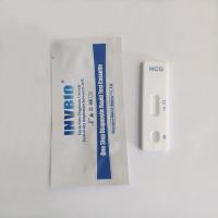 China INVBIO CE FDA hCG Pregnancy Rapid Test Kit Urine Serum 25mIU/mL 3mm for sale