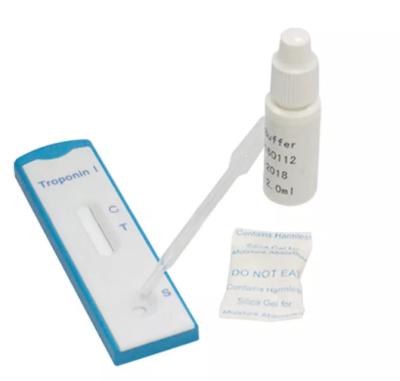 China INVBIO Troponin I Rapid Test Card Colloidal Gold Whole Blood 25 Tests per Box 1.0ng/mL Sensitivity for sale