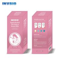 China INVBIO 25 Pcs Breast Milk Alcohol Test Strips Rapid Cassette 0.02% Sensitivity 2 Minutes Results for sale