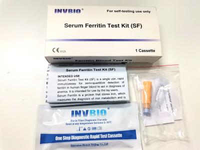China CE Approved Ferritin Fast Test Kit for Whole Blood 99.2% Sensitivity 15-20 Min for sale