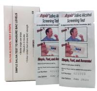 China INVBIO One Step 3.00mm Saliva Alcohol Rapid Test Strips 0.02% BAC Sensitivity 25 Tests per Box for sale