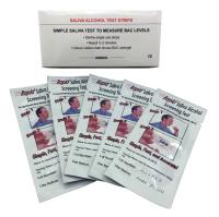 China INVBIO Saliva Alcohol Test Strips 25 Tests 0.02% BAC Sensitivity Home Use for sale