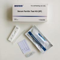 China INVBIO CE Self Testing Ferritin Rapid Test Kit for Anemia 1 Test Box for sale