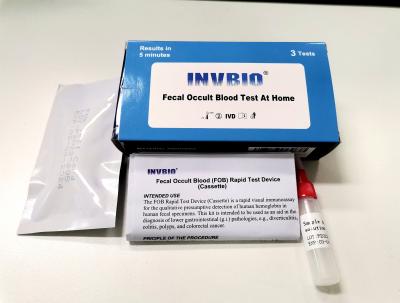 China High Accuracy Fecal Occult Blood Test Kit 4.0mm Home Testing Rapid FIT for sale