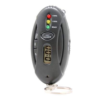 China 3 Levels LED Lights Breathalyzer Alcohol Tester with Timer 0.00-0.19% BAC for Drive Safety for sale