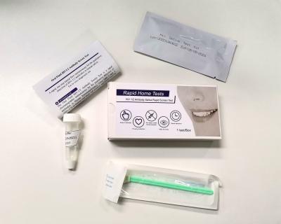 China HIV 1 2 Oral Swab Rapid Test Kit 99 Percent Accuracy Saliva AIDS Detection for sale