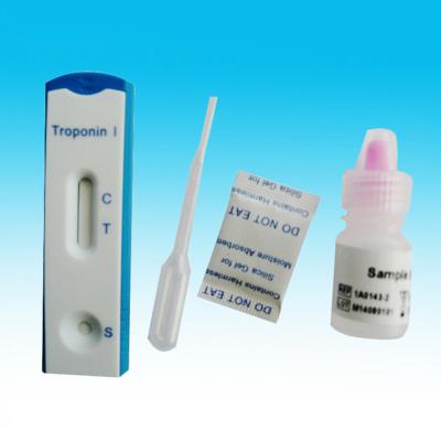 China INVBIO Troponin I Rapid Test Kit 1.0ng/mL Sensitivity Whole Blood Serum Plasma 25 Cassettes for sale