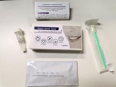 China INVBIO HIV 1/2 Saliva Oral Rapid Test Kit 99.3% Accuracy 20 Minutes Results CE for sale