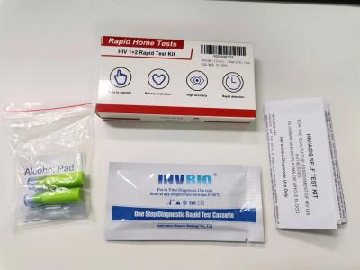 China INVBIO HIV 1 2 Self Test Kit Whole Blood 99 Percent Accuracy 25 Tests Box CE for sale