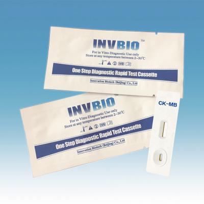 China CK-MB Rapid Test Device Creatine Kinase Myocardial Band Qualitative Diagnosis 25 Cassettes Box for sale