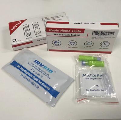 China INVBIO HIV Antibody Blood Test Device 99% Accuracy Serum Plasma Whole Blood CE Marked for sale