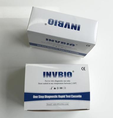 China INVBIO Malaria Pf/Pan Rapid Test Kit 25 Tests High Accuracy 99.8% Sensitivity for sale