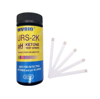China INVBIO URS-1232 Urine Strips 2 Parameters In Vitro Diagnostic Test 100 Strips per Bottle for sale