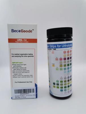 China INVBIO 14 Parameter Urinalysis Test Strips 100 Strips per Bottle CE Certified for sale