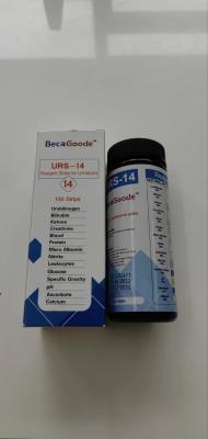 China INVBIO 14 Parameter Urinalysis Test Strips 100 Strips per Bottle CE Certified for sale