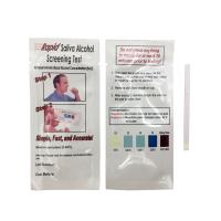 China One Step Alco Screen Saliva Alcohol Test Strips High Accuracy OEM Packaging for sale