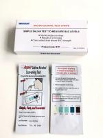 China Fast Saliva Alcohol Test Strips Accuracy Self Test At Home for sale