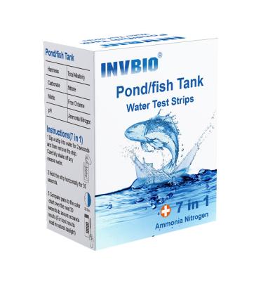 China 7 in 1 Water Quality Test Kit for Fish Pond Aquarium 50 or 100 Strips CE for sale