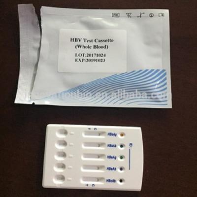 China Accurate Medical Ivd Hbv Rapid Test Diagnostic Multi-5 Test Panel Card for sale