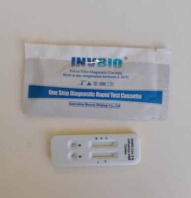 China SARS-CoV-2 Influenza A B Rapid Antigen Test Cassette 1pcs Box CE FSC for sale