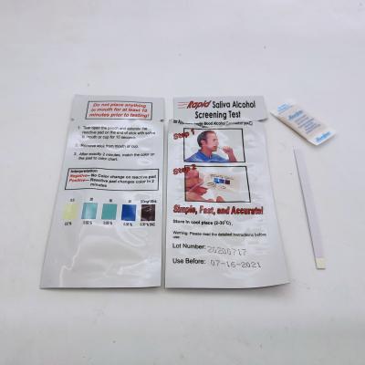 China INVBIO Personal One Step Saliva Alcohol Test Strip 25 Strips / Box for sale