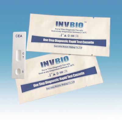China CEA Rapid Test Kit Cassette 3.0mm Width ISO 13485 Tumor Marker Detection for sale